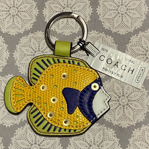 Coach | Bags | Coach Fish Key Fob 674 | Poshmark
